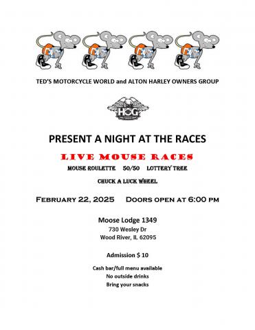 Alton Mouse Races | St. Charles Missouri Chapter #2527 | St. Charles ...